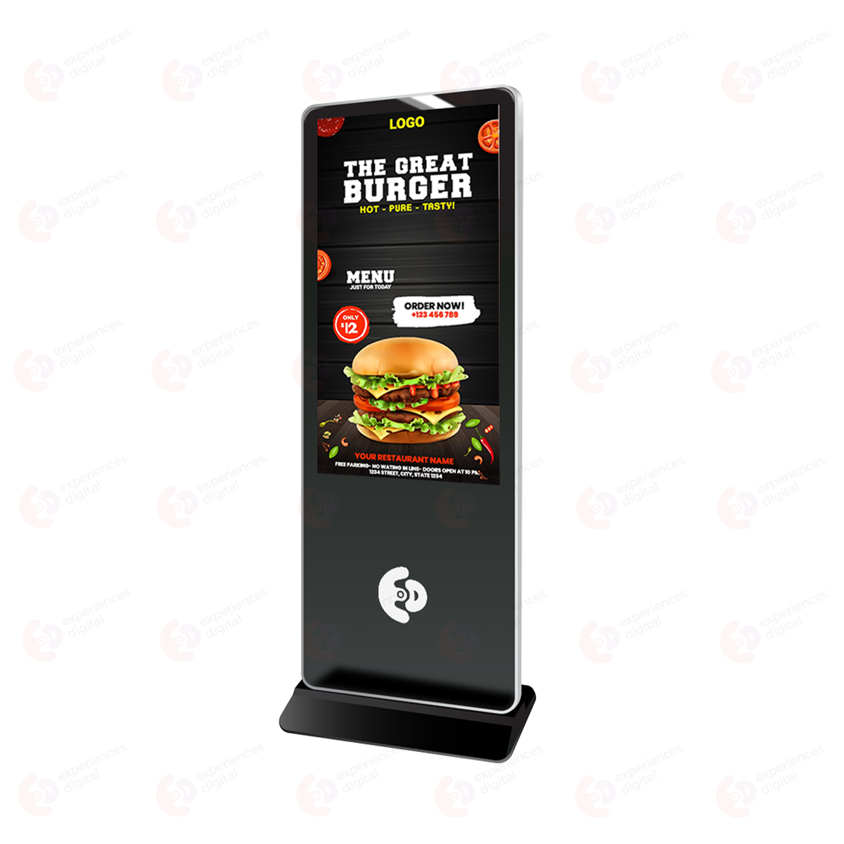 Digital Signage Display Floor Standing kiosk Display 43 Inch - edigital ...
